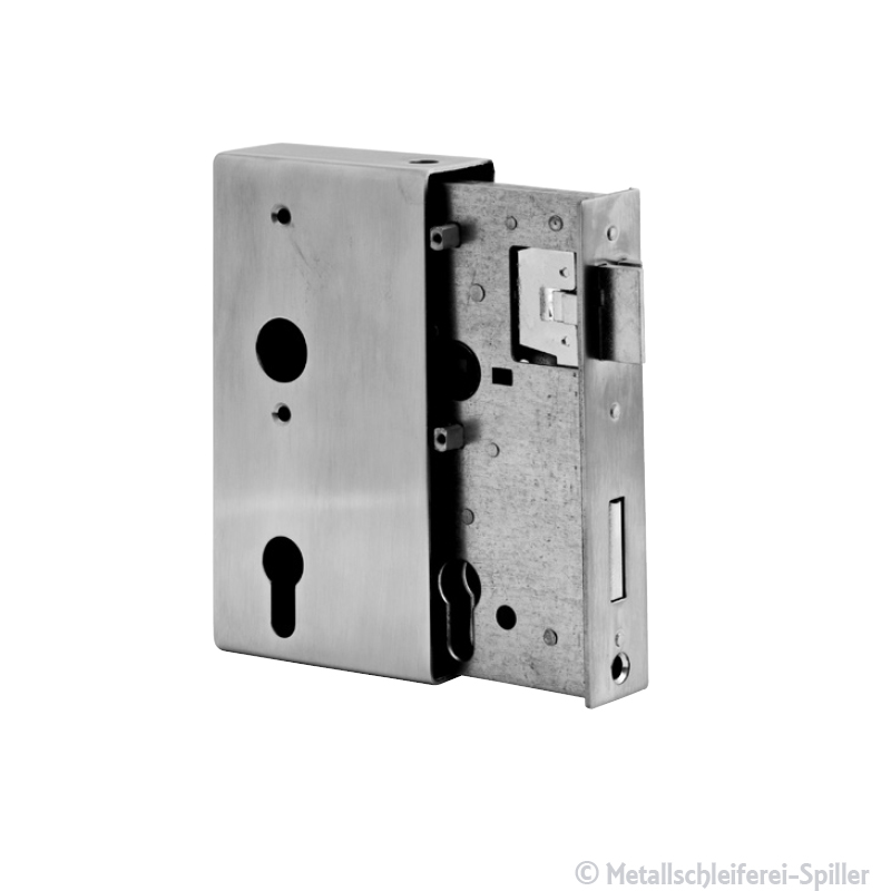 V2A Schlosskasten m. Schloss 94x173x40mm ungeschli