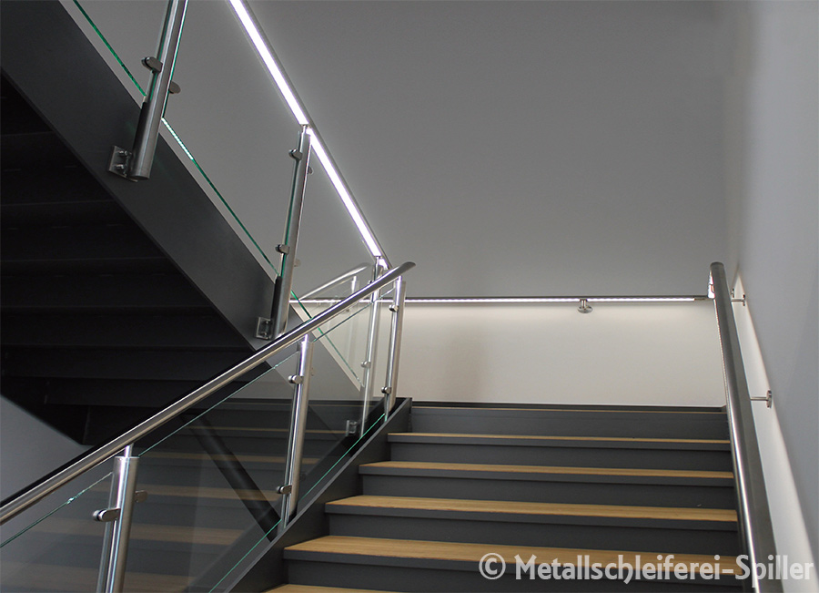 LED Handlauf Innenbereich geschliffen Ø424mm | Spiller