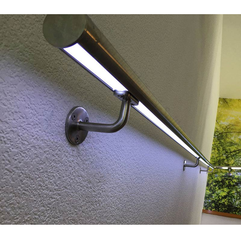 LED-Handlaufträger V4A Anschluss Flach K240 | Spiller